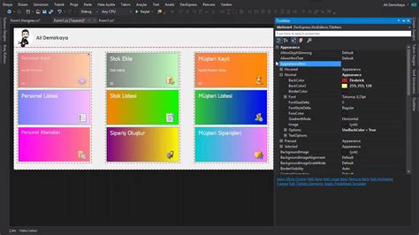 Devexpress Tilecontrol Animasyon Ve Item Düzenleme Youtube