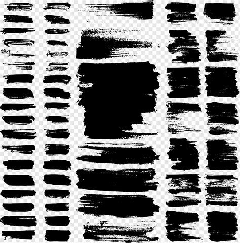 검은색 페인트 브러시 스트로크 Png Pngwing