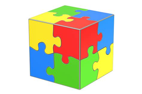 비즈니스 창의적임 컨셉입니다 직육면체 낱말퍼즐 3d 렌더링 0명에 대한 스톡 사진 및 기타 이미지 0명 3차원 형태 기업 재무와 산업 Istock