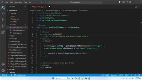 How To Add An Event Trigger From Script In Unity Youtube