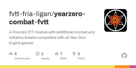 GitHub Fvtt Fria Ligan Yearzero Combat Fvtt A Foundry VTT Module With Additional Combat And