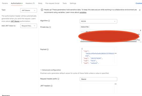 Authorization Type Jwt Bearer Is Not Applying Ask The Experts And Postman Tips Postman Community