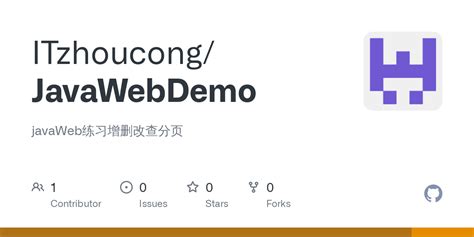 Github Itzhoucong Javawebdemo Javaweb