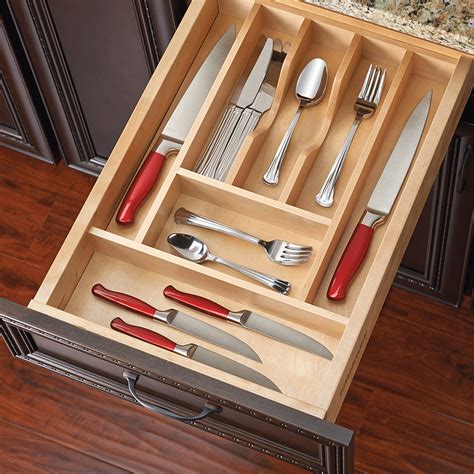 Rev A Shelf Large Wood Cutlery Drawer Insert 20 58 W Maple Rev A