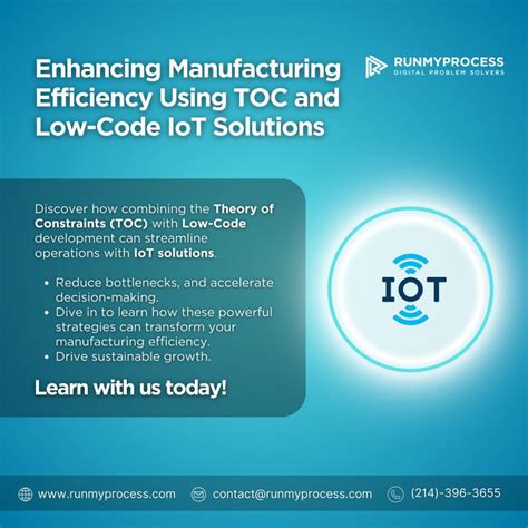 runmyprocess on linkedin manufacturingefficiency toc lowcode iot smartmanufacturing…