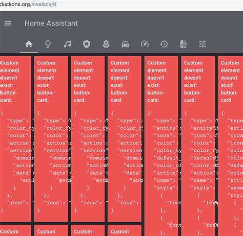 Lovelace Yaml Migrate Custom Element Doesnt Exist Configuration