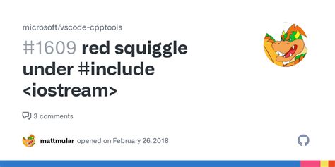 Red Squiggle Under Include · Issue 1609 · Microsoftvscode Cpptools · Github