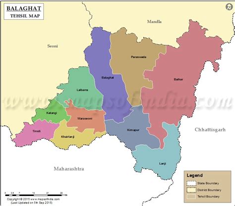Balaghat Tehsil Map Balaghat Tehsil List