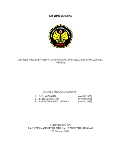Laporan Genetika Sex Influence Genes Pdf