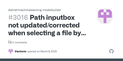 Path Inputbox Not Updatedcorrected When Selecting A File By Browsing