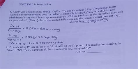 Solved Dosage Calculation Rounding Rules Medications 1 1 Answer Transtutors