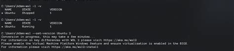 cant t upgrade to wsl2 · issue 6376 · microsoft wsl · github
