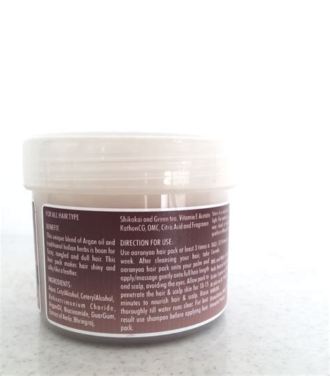 Aaranyaa Hair Pack Argan Oil Review Makeupandsmiles