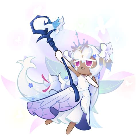 White Lily Cookie Moonflower Faerie Fanart Rcookierunkingdoms
