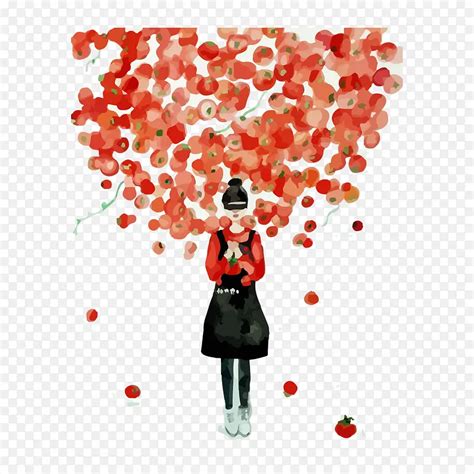 时尚手绘水彩小女孩png图片素材下载图片编号yemroolx 免抠素材网