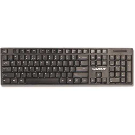 SKILCRAFT NSN USB Wired Keyboard Keys Black