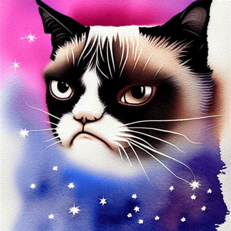 Grumpy Cat In Space