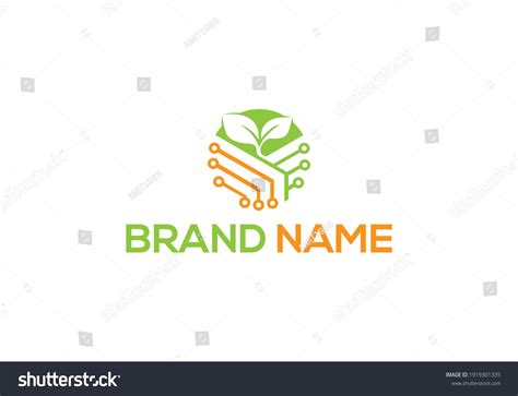 Tech Tree Logo Design Template Stock Vector Royalty Free Shutterstock