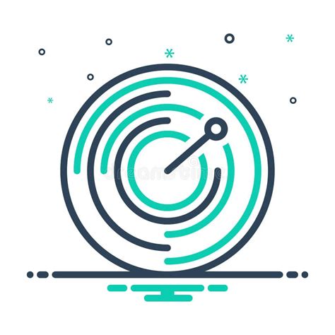The Radius Of A Circle Is Rotated Through An Angle Stock Vector