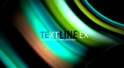 검은 배경에 초록 물결 라인 유체 레인 보우 스타일 컬러 줄무늬 프레 젠 테이 션 애플 리 케이 션 배경 배너 또는 포스터에 대 한 예술적인 그림 0명에 대한 스톡 벡터