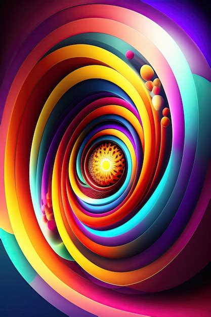 Premium Ai Image Abstract Circular Molecular Structure Background