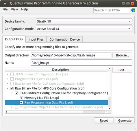 Stratix 10 Soc Hps First Single Qspi Flash Boot Projects