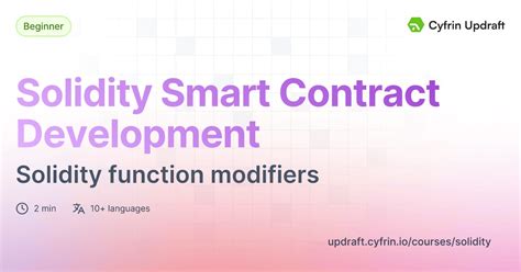 Video Fund Me Solidity Function Modifiers Solidity Smart Contract Development
