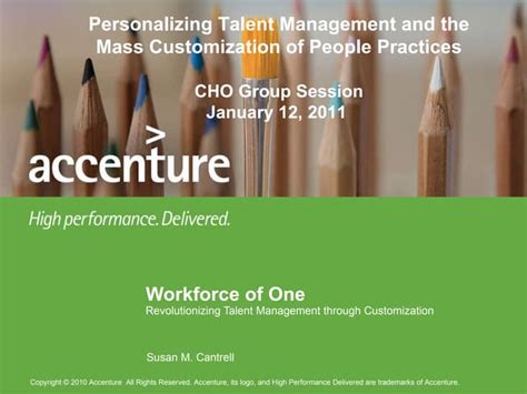 Personalizing Talent Management And The Mass Customization Of People