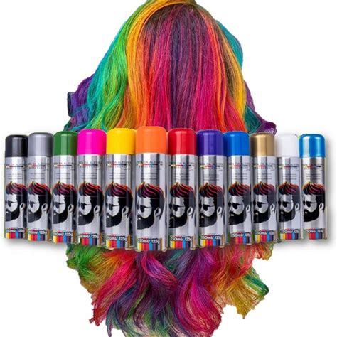 Tinta Spray Tempor Ria Para Cabelo Ml Loja Festas Brinquedos