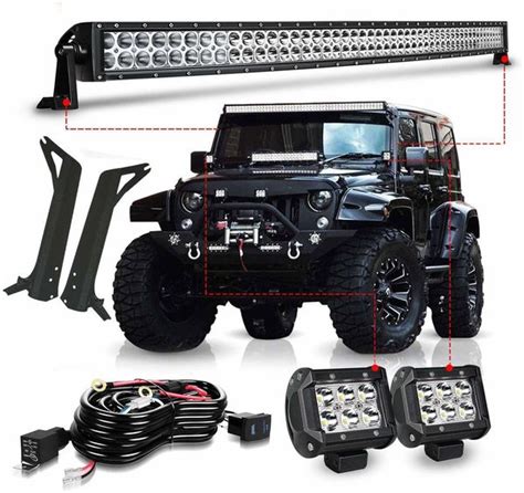 Dropship 1997 2006 Jeep Wrangler Tj 50inch Led Light Bar Offroad Light