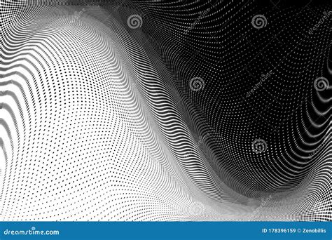 Abstract Grunge Halftone Pattern Soft Dynamic Lines Stock Vector