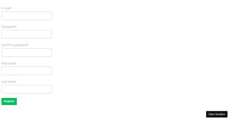 React Advanced Form Registration Form Forked Codesandbox