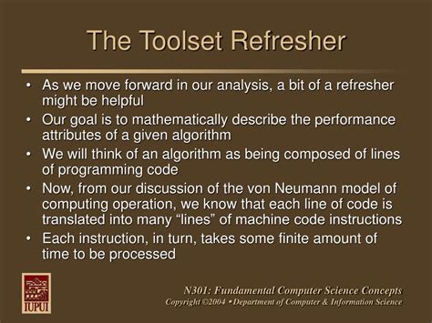 ppt algorithm analysis toolset refresher and examples powerpoint