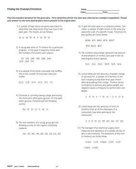 Standard Deviation On TI TI Graphing Calculator Plus Practice