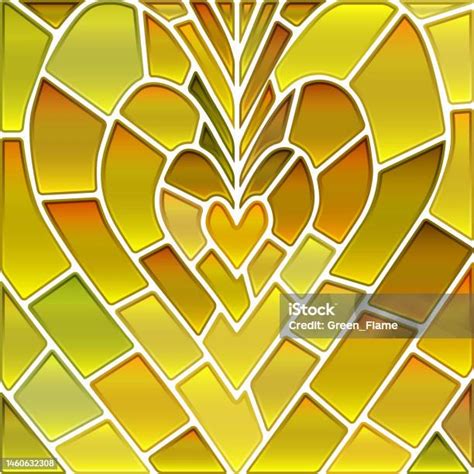 추상 벡터 스테인드 글라스 모자이크 배경 0명에 대한 스톡 벡터 아트 및 기타 이미지 0명 기하 도형 노랑 Istock