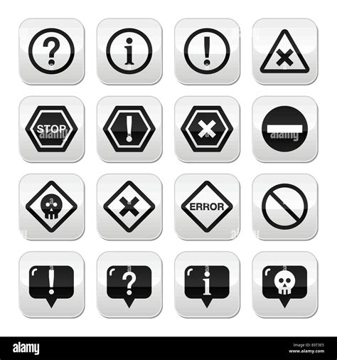 System Warning Cut Out Stock Images And Pictures Alamy