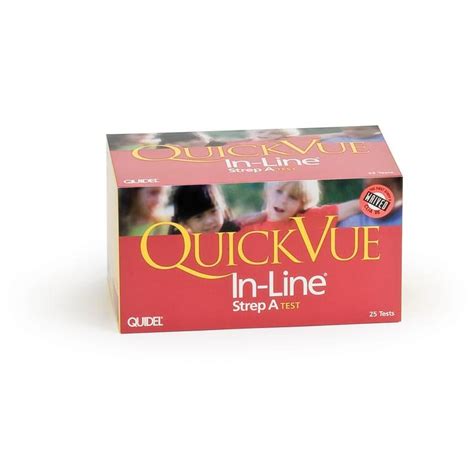 Quidel Quickvue Inline Strep A Test Box Of 25 Shelhealth