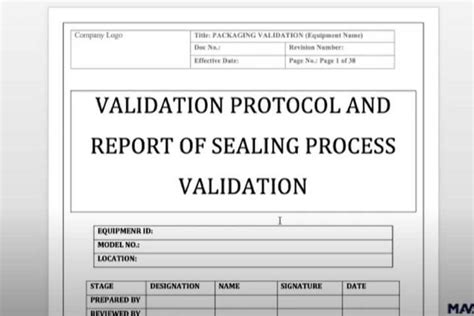 Packaging Validation Template Ensure Quality And Compliance