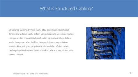 Scs Structured Cabling System For Technical Infrastructure Pptx