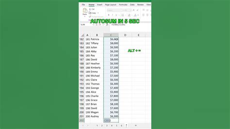 How To Quickly Sum Up Your Data With Autosum Excel Exceltips Exceltricks Youtube