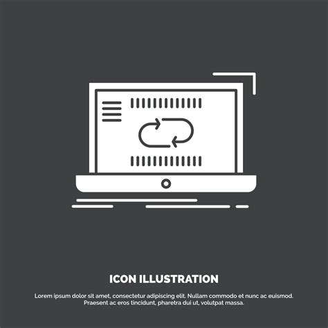 Communication Connection Link Sync Synchronization Icon Glyph Vector Symbol For Ui And Ux