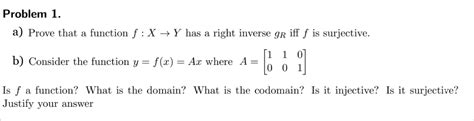 Solved Answer Both Parts A And B Of Problem 1 Part B Has Chegg