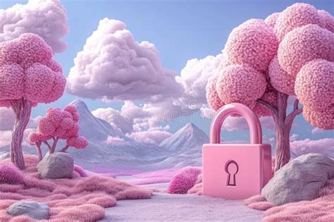 The Server Rack Is Protected With A Padlock Has Cloud Symbols And Includes A Password Lock For