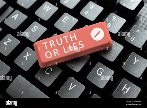 Conceptual Display Truth Or Lies Internet Concept Decide Between A Fact Or Telling A Lie Doubt