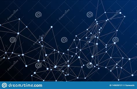 Gometric Plexus Structure Cybernetic Concept Stock Vector