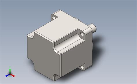 42步进电机solidworks 2011模型图纸下载 懒石网