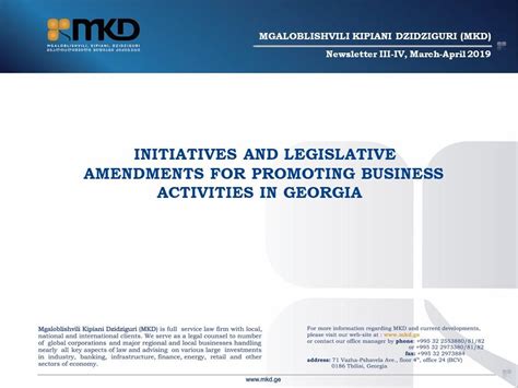 Mkd Law On Linkedin Initiatives And Legislative Amendments For Promoting Business Activities…
