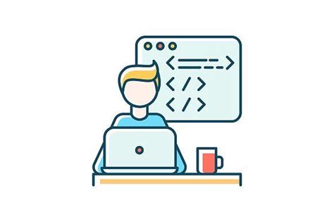 Web Developer Blue Rgb Color Icon Web Development Coding Jobs Technology Careers