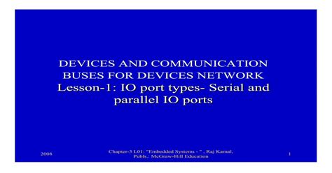 Pdf Lesson P A College Of Engineering · Lesson 1 Io Port Types