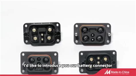 High Voltage Energy Storage Connector 300a 200a Ip67 Stackable Connector For Quick Battery